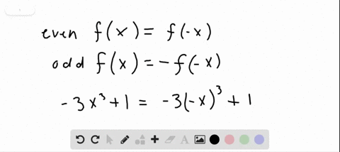 SOLVED:Determine what type of symmetry, if any, the function ...