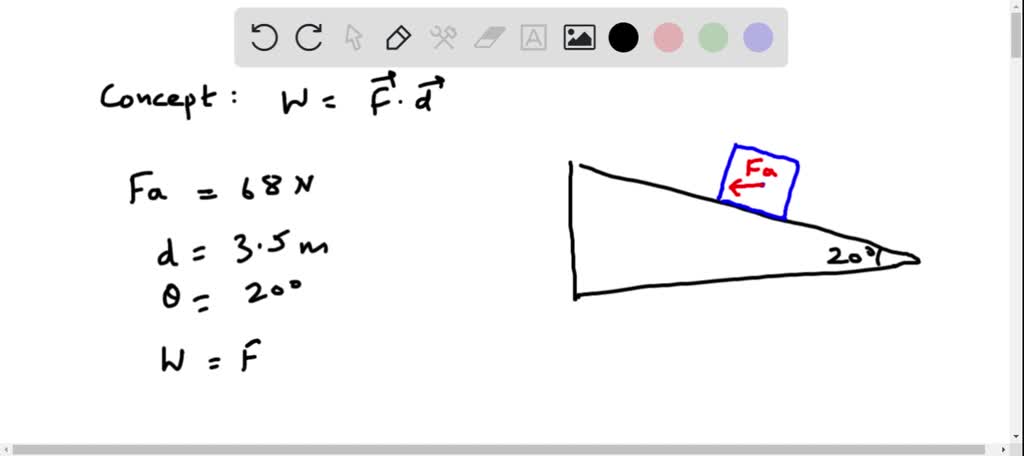 SOLVED: A crate slides down a ramp that makes a 20^∘ angle with the ...