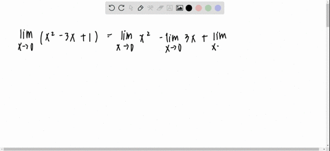 SOLVED: Calculate the limits and explain which limit theorems you are using in each case. limx → ...