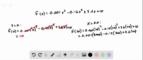 Roller Coasters. The polynomial function f(x)=0.001 x^3-0.12 x^2+3.6 x+ ...