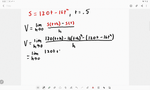 SOLVED:Use the definition to find an expression for the instantaneous velocity of an object ...