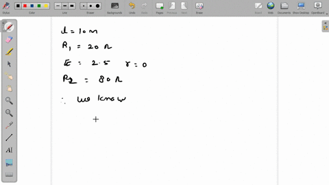 SOLVED:A potentiometer wire has length 10 m and resistance 20 Ω. A 2.5 ...