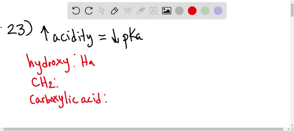 SOLVED: Rank the labeled protons in the following molecule in order of increasing pK: OH H2C