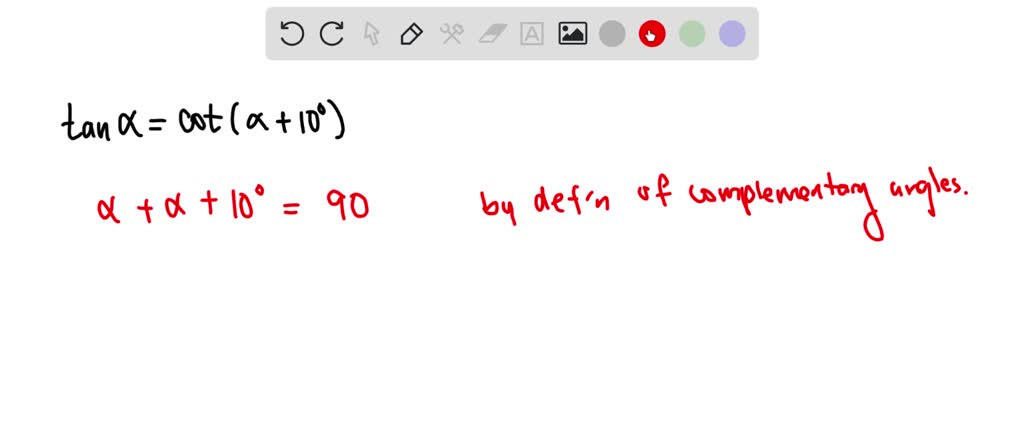⏩SOLVED:Find one solution for each equation. Assume that all angles… | Numerade