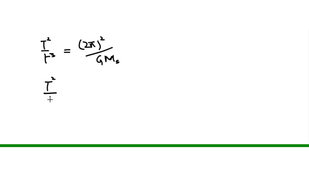 SOLVED:According to Newton's version of Kepler's third law, how would ...