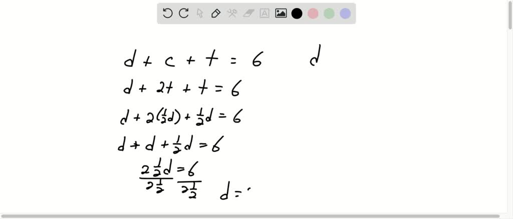 SOLVED:Solve using the five-step method Derek orders a 6 -ft sub ...