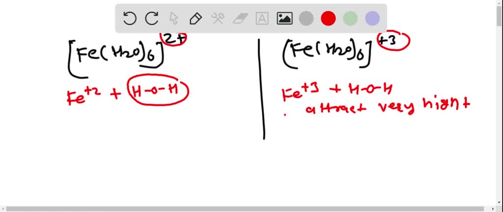 The overall equilibrium constant for the reaction of hexaaquairon(II ...