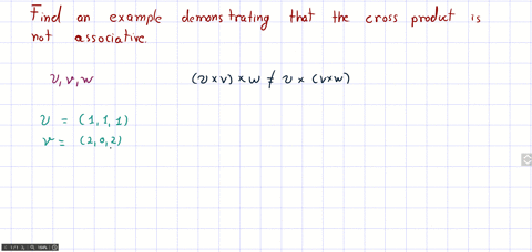 SOLVED:Using standard basis vectors, find an example demonstrating that ...