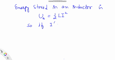 SOLVED:If the current through an inductor were doubled, the energy ...
