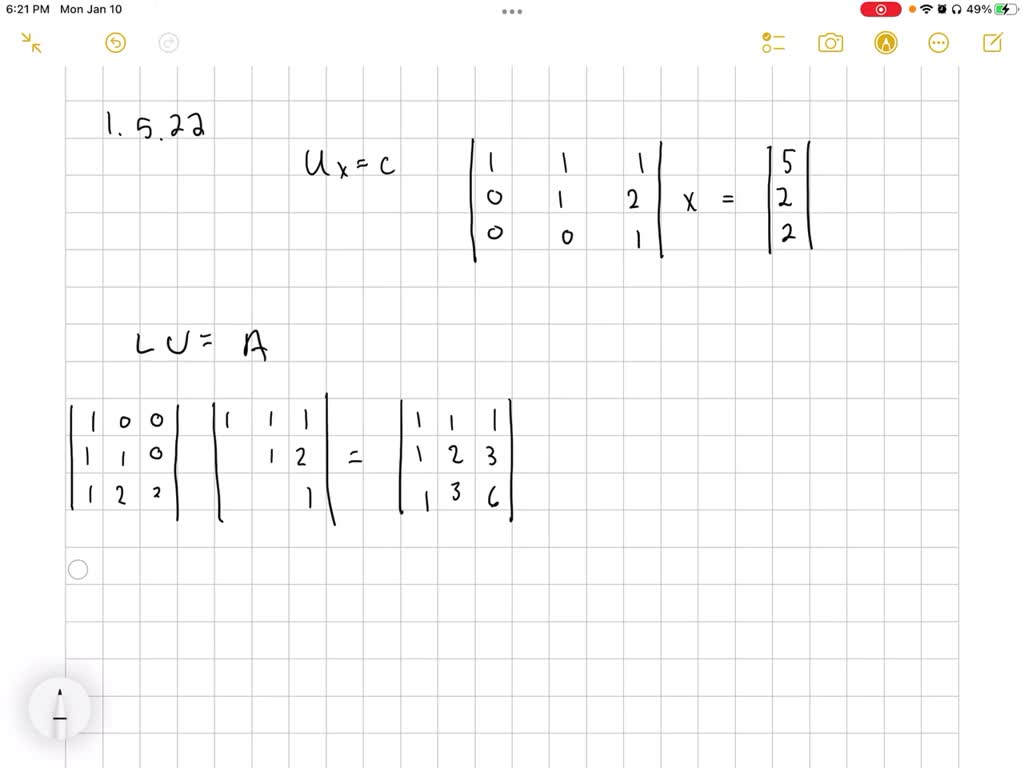 ⏩SOLVED:Solve the triangular system in Problem 3.7(b) Because it is… | Numerade