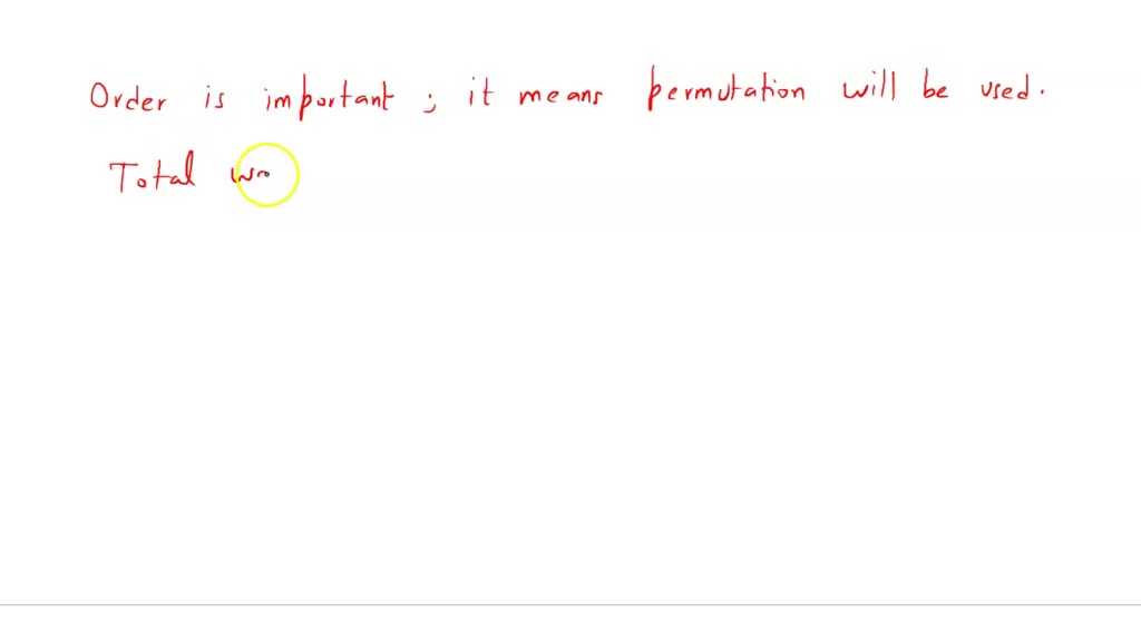 SOLVED: If the order of objects is not of importance, how many ways can I select eight objects ...