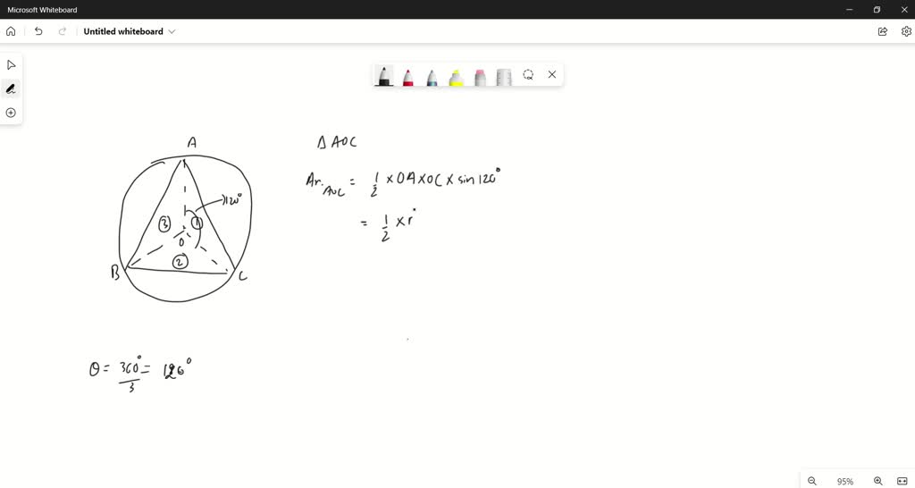 ⏩SOLVED:The following figure shows an equilateral triangle inscribed ...
