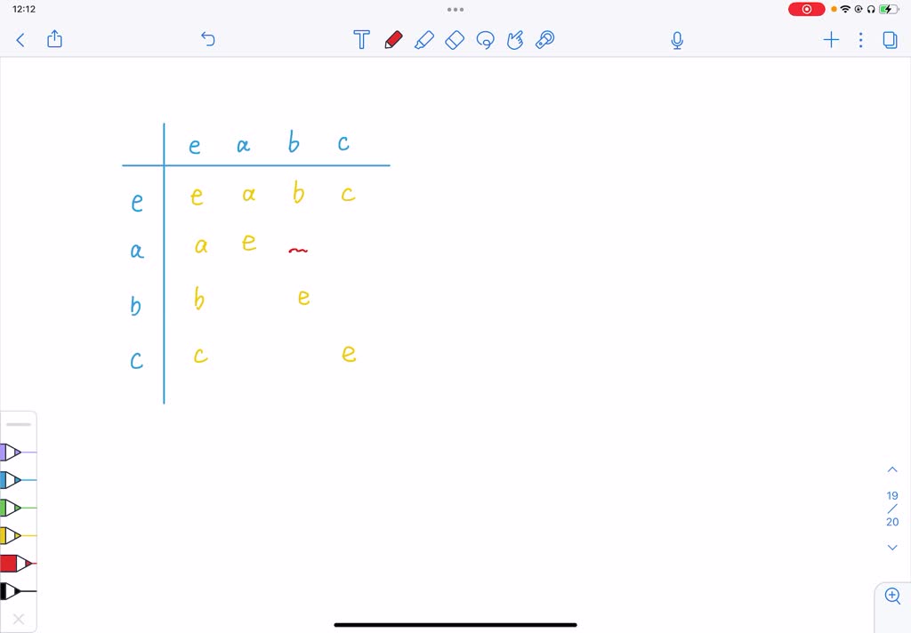 SOLVED:(a) Complete the list of elements of 𝒟4 and write out a table ...