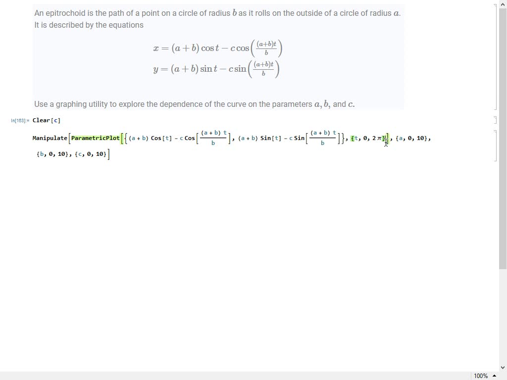 The epitrochoid is the trajectory described by the movement of a fixed point P, which is one ...