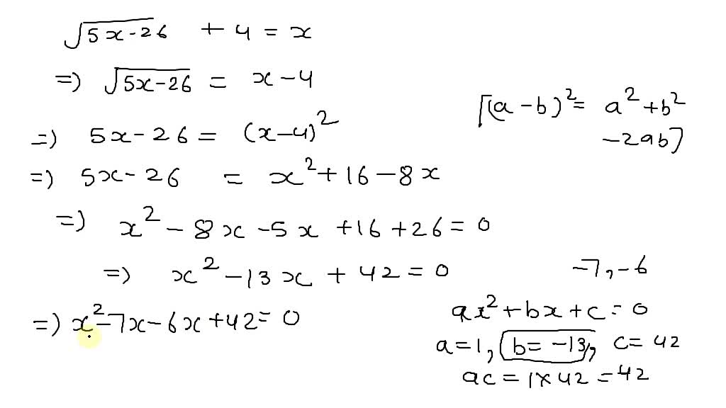 SOLVED Find All Solutions Of The Equation Algebra 