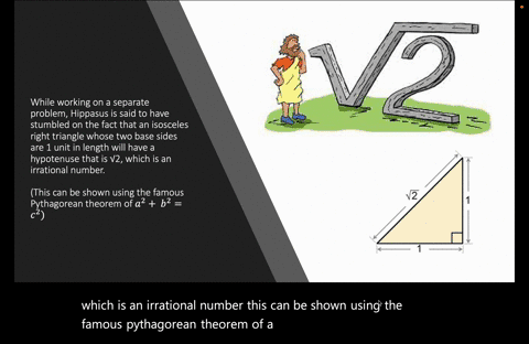⏩SOLVED:Research the history of irrational numbers. Who is credited ...