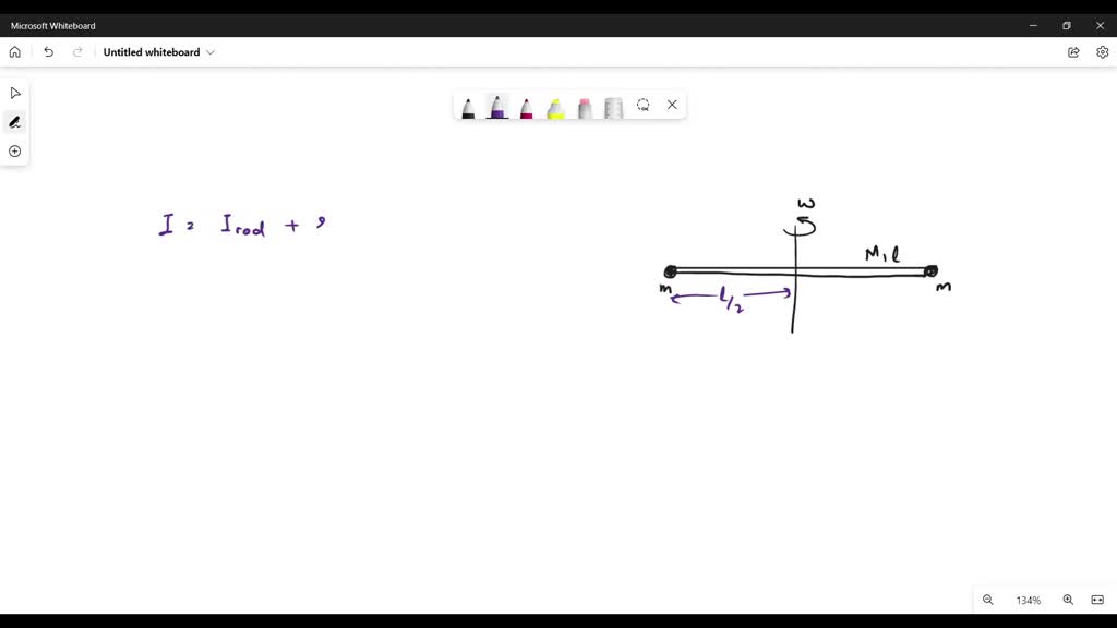 A rod of mass m and length a is rotating with an angular speed ωabout a ...