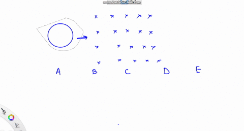 SOLVED:A conducting ring is moving from left to right through a uniform ...