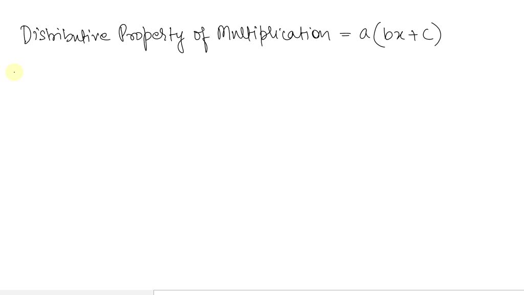 SOLVED: aplicando la propiedad distributiva dela multiplicación ...
