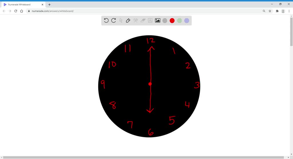 SOLVED:What type of angle is formed by the hands on a clock at 6: 00
