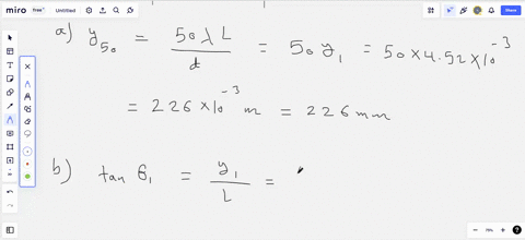 SOLVED: La luz monocromática de longitud de onda λincide en un par de rendijas separadas por 2. ...
