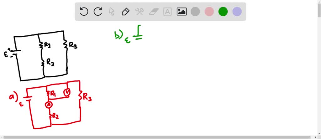 SOLVED: An ammeter is used to measure current in the circuit shown in ...