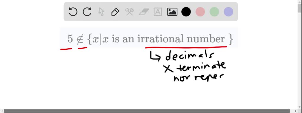 SOLVED:Use the meaning of the symbols ∈and ∉to determine whether each ...