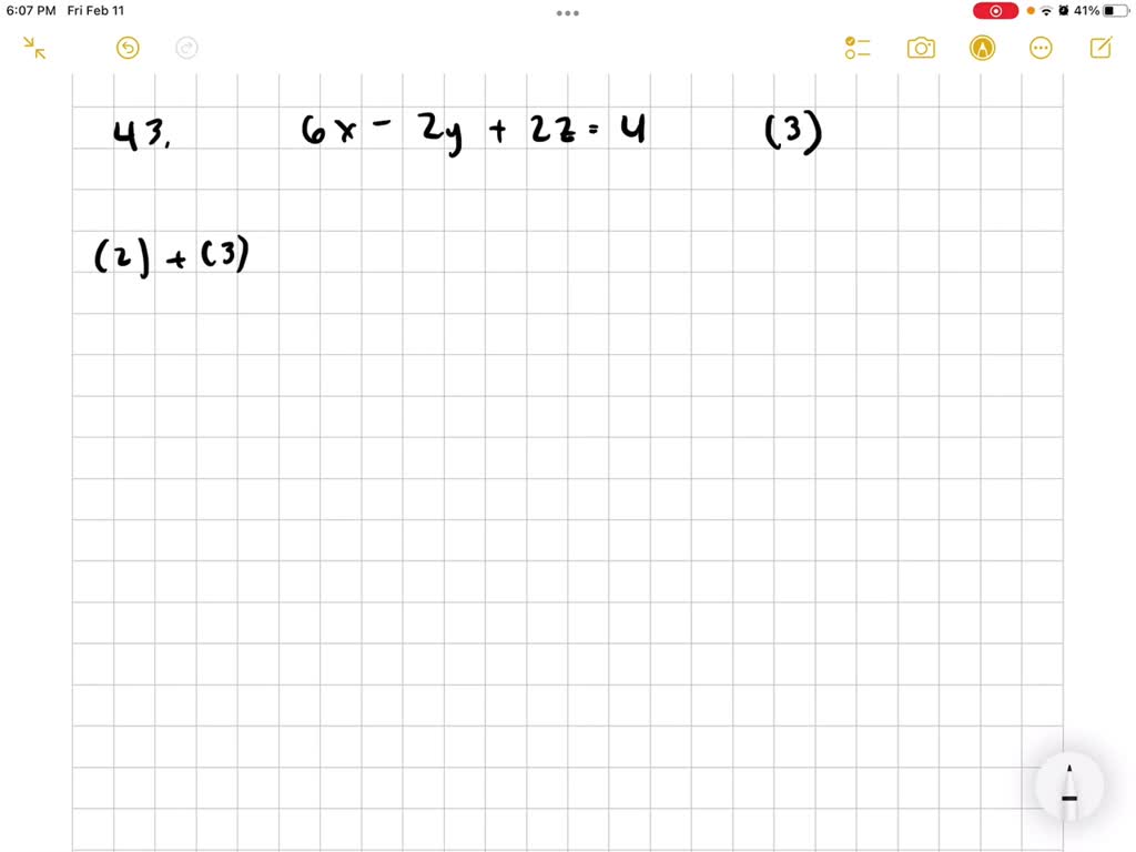 SOLVED:Multiply both sides of equation (1) by 2, and add the resulting ...