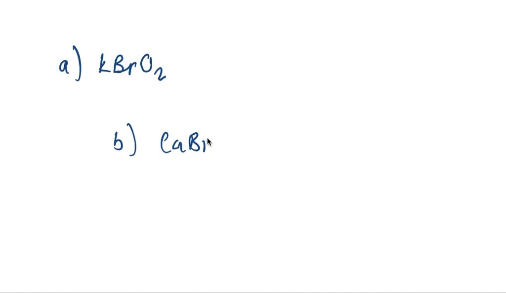 SOLVED:Write the formula for each of the following compounds. (a ...