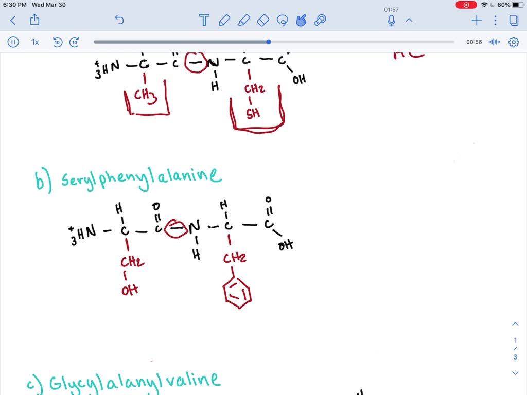 SOLVED:Draw the structure for each of the following peptides, and give ...