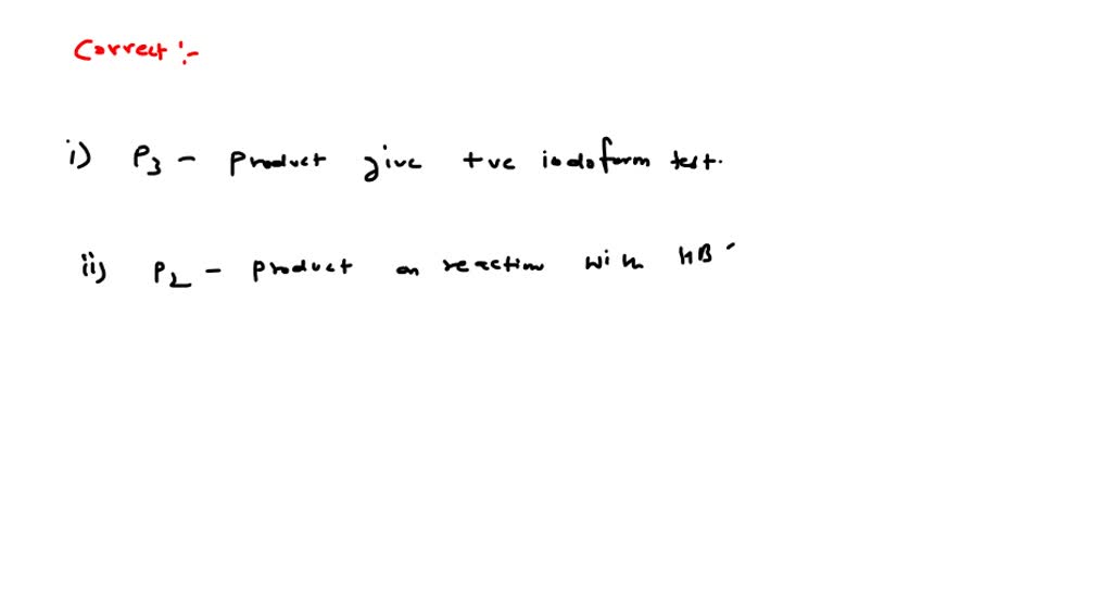 Solved Choose The Correct Statement Regarding Following Reaction