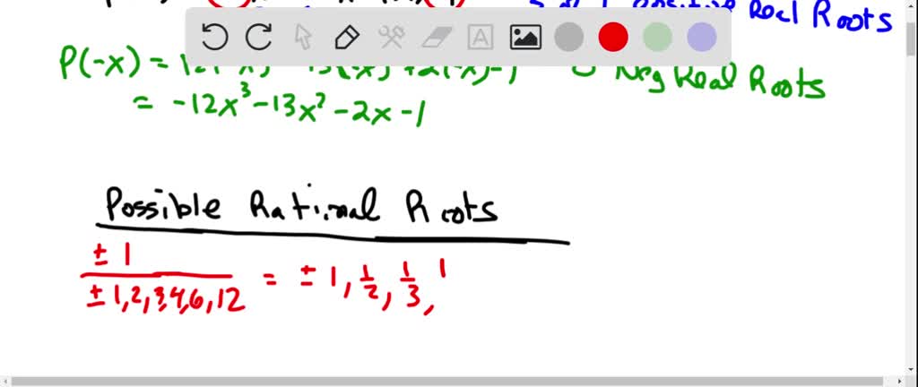 SOLVED:For each polynomial (a) use Descartes' rule of signs to ...