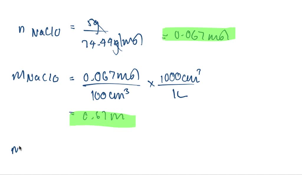 Sodium hypochlorite is produced by the electrolysis of cold sodium ...