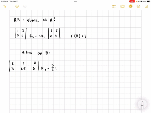 ⏩SOLVED:Find the ranks of A B and A M (rank 1 matrix times rank 1… | Numerade