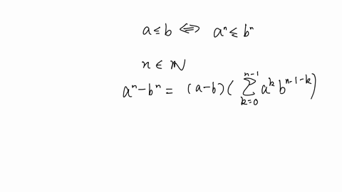 ⏩SOLVED:For a natural number n and any two nonnegative numbers a and… | Numerade
