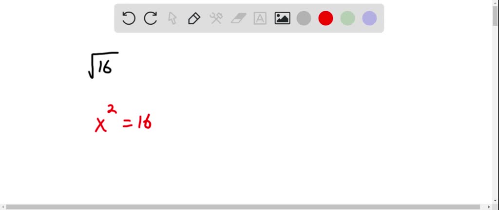 SOLVED:Simplify the square roots. √(16)