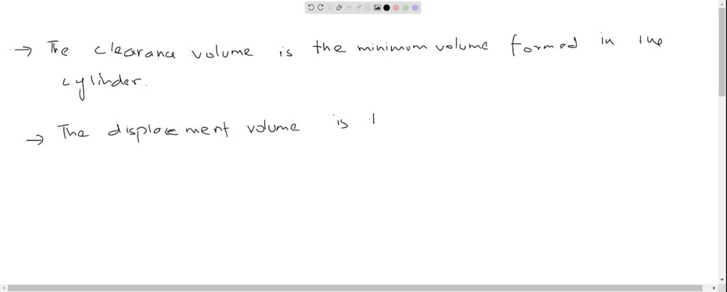 What is the difference between the clearance volume and the ...