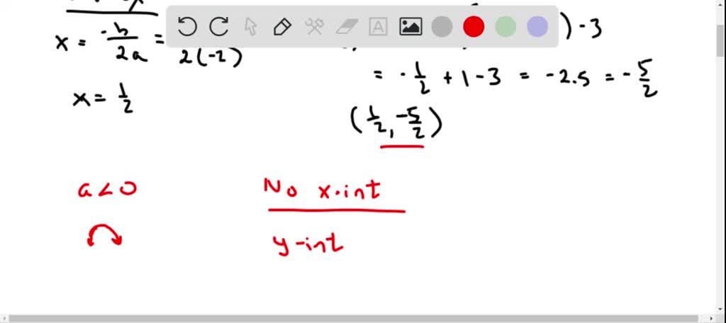 SOLVED:(a) graph each quadratic function by determining whether its graph opens up or down and ...