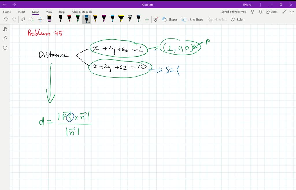 SOLVED Find The Distance From The Plane X 2 Y 6 Z 1 To The Plane X 2
