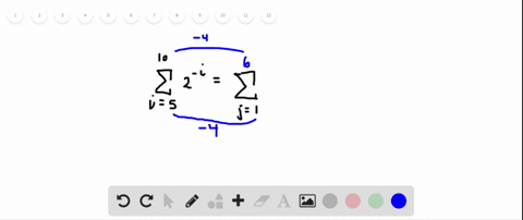 SOLVED:Complete the rewriting of each series using the new index as indicated. See Example 4 . ∑ ...