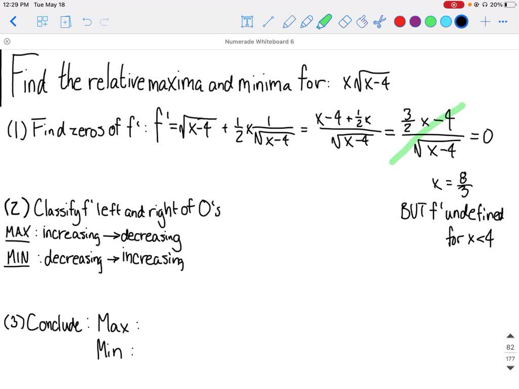 SOLVED:Find the relative maxima and relative minima, if any, of each ... SOLVED:Find the relative maxima and relative minima, if any, of each ...