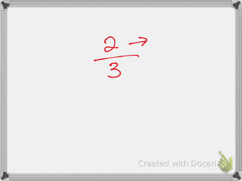 SOLVED:Identify the numerator and denominator of each fraction. Then ...