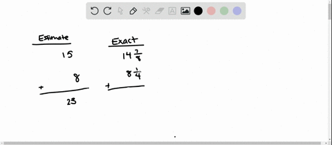 SOLVED:Round the numbers to estimate the answer. Then find the exact ...