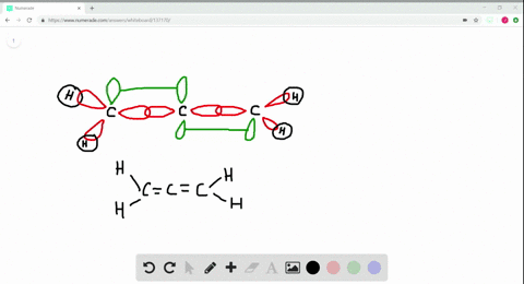SOLVED:The Lewis structure for allene is Make a sketch of the structure ...