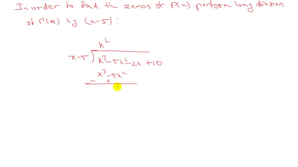 SOLVED:Show that the given value(s) of c are zeros of P(x), and find all other zeros of P(x) P(x ...