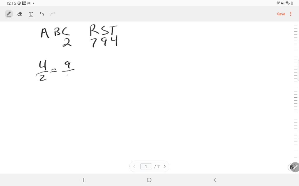 ⏩SOLVED:If triangle A B C is similar to triangle RST, find the… | Numerade