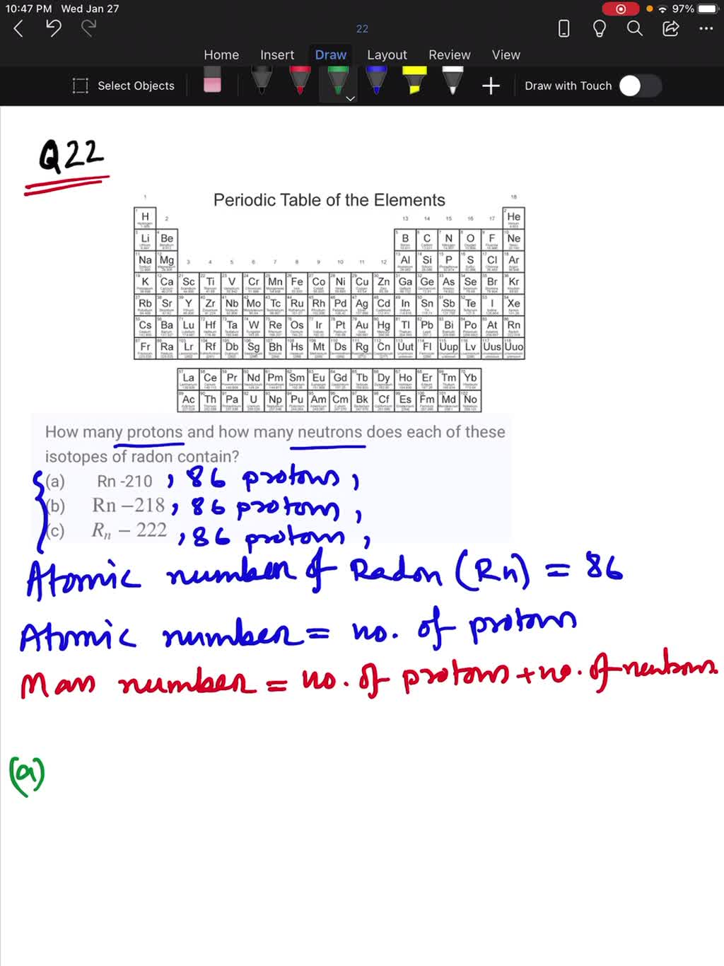 ⏩SOLVED:How many protons and how many neutrons does each of these ...