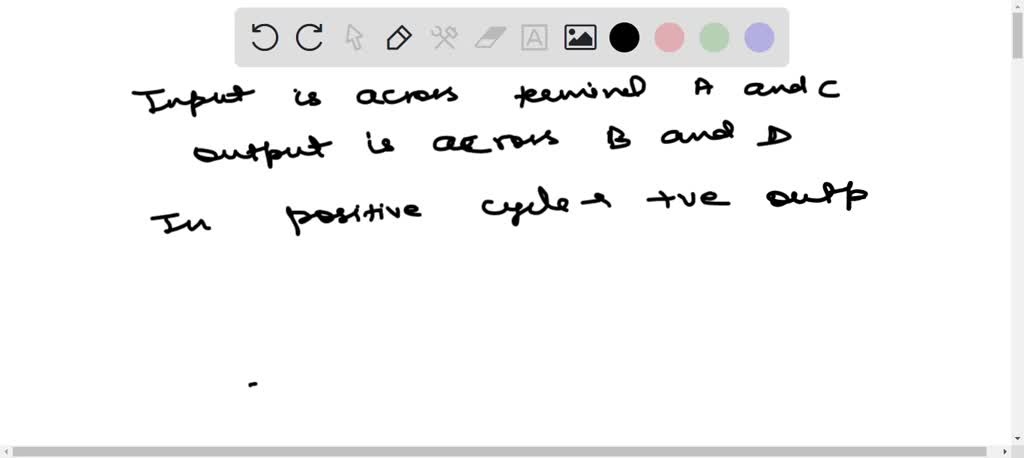 SOLVED:As shown is figure, the input is across the terminal A and C and ...