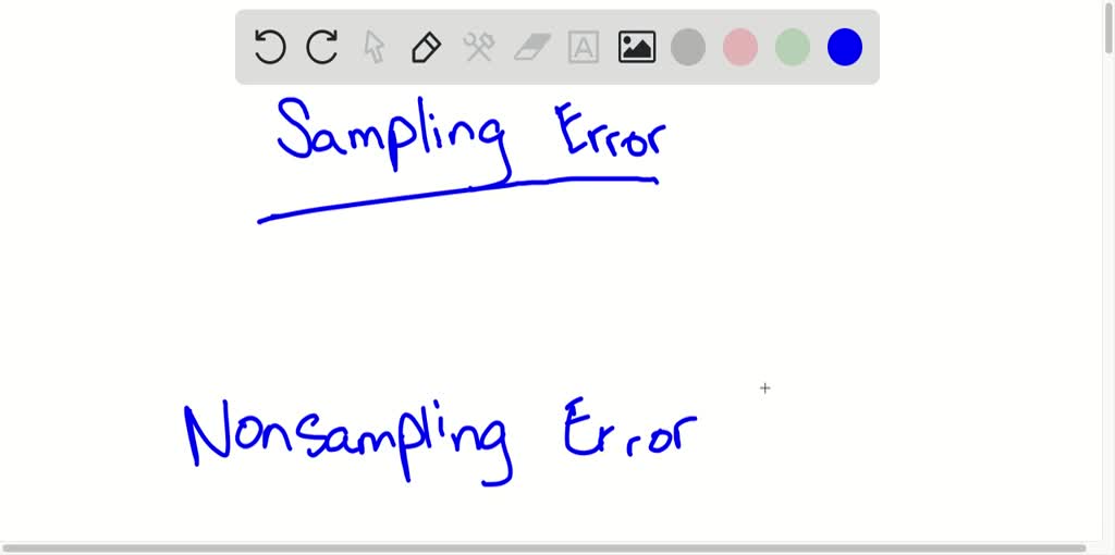 ⏩SOLVED:Explain briefly the meaning of nonsampling errors. Give an ...
