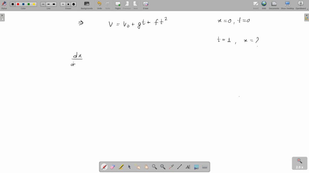 A particle is moving in a straight line with initial velocity u and ...